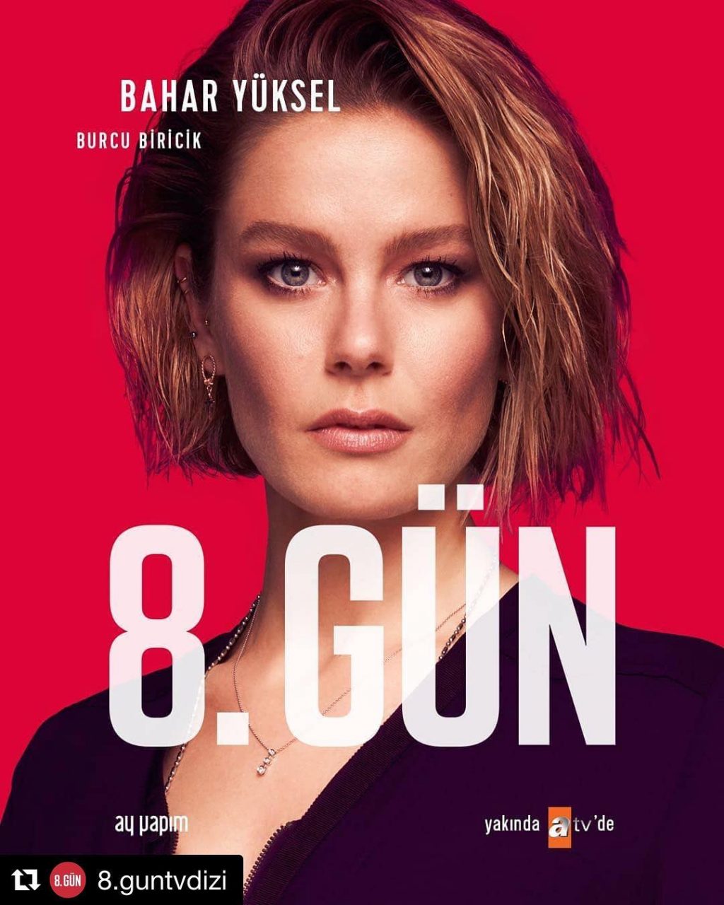 Un nou serial turcesc începe azi la TV. „A opta zi”, cu Burcu Biricik ...