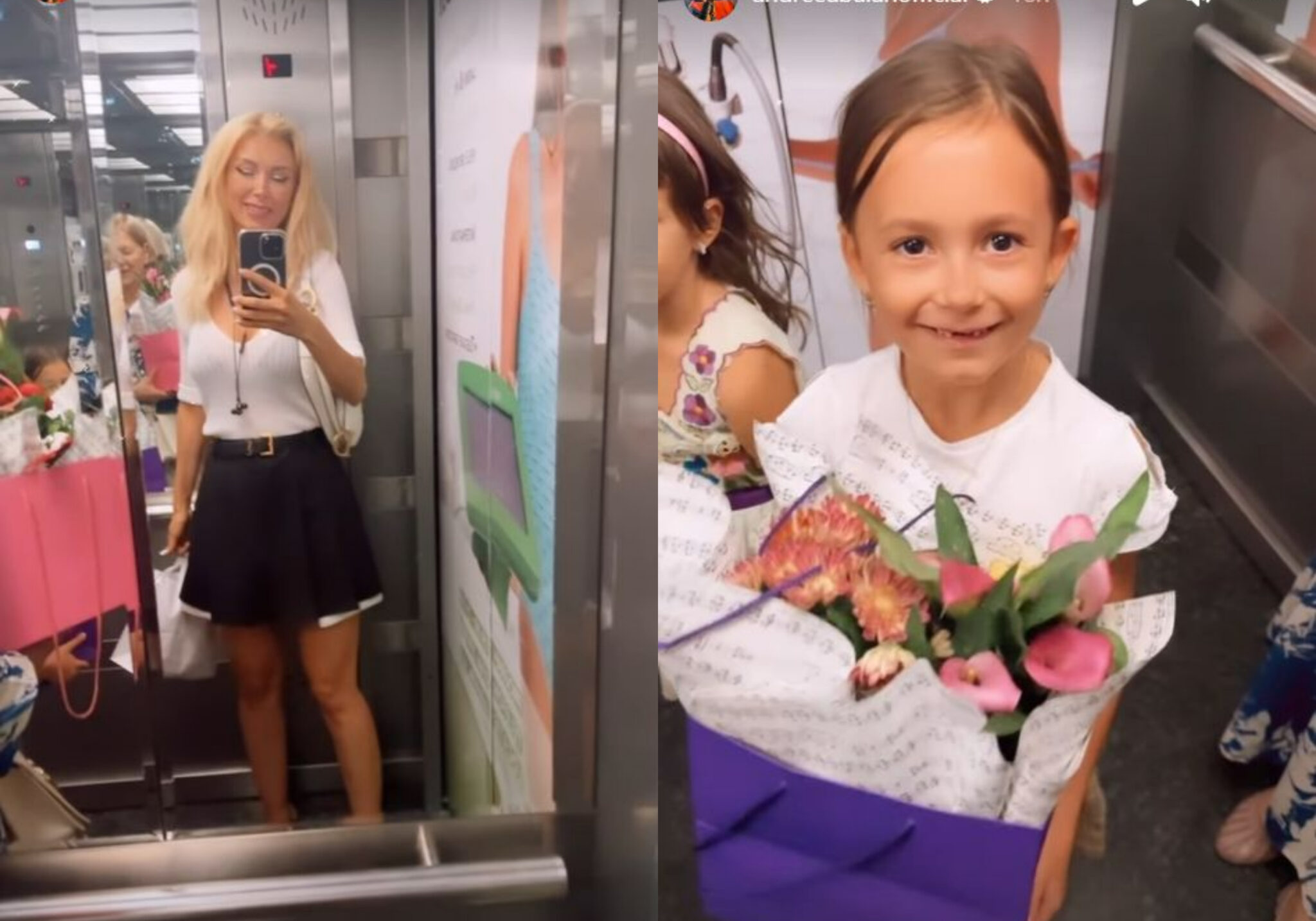 Andreea Bălan și George Burcea, alături de fiica lor cea mare în prima ...